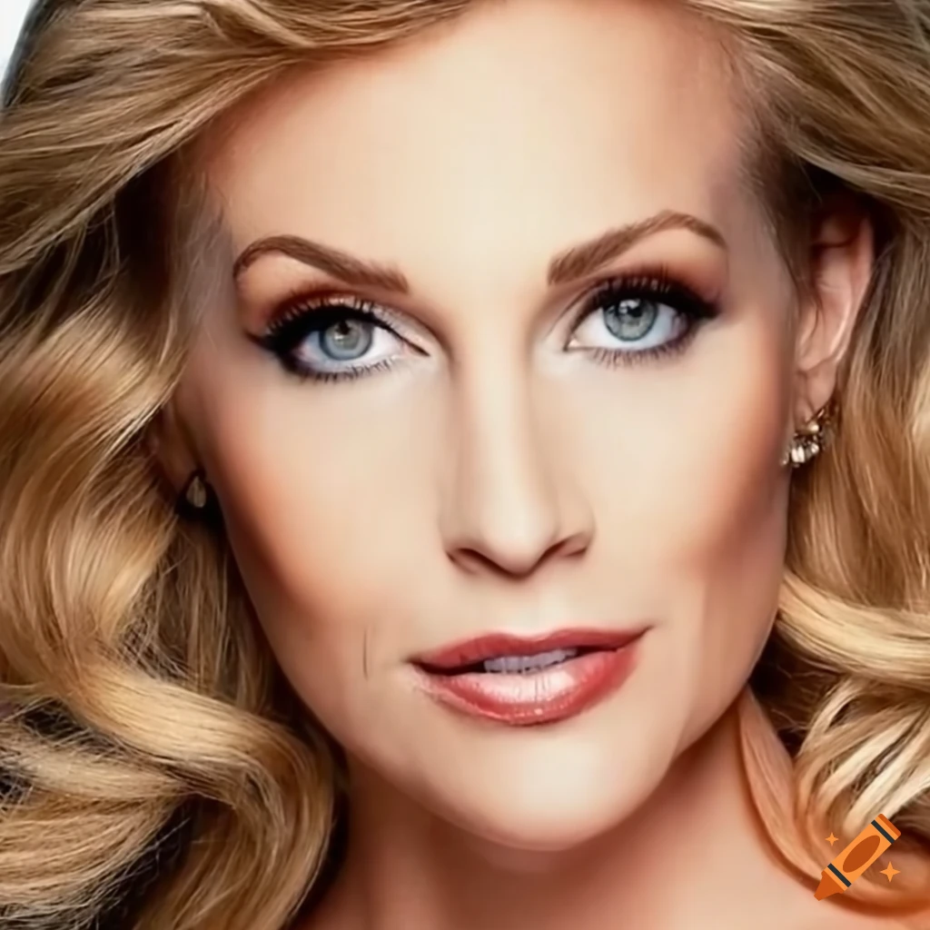 Jamie colby, closeup face, glamour style