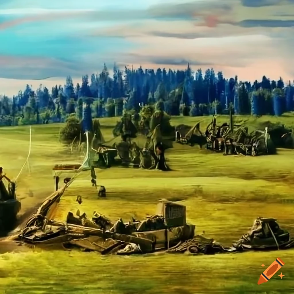 A historic battlefield from world war 1