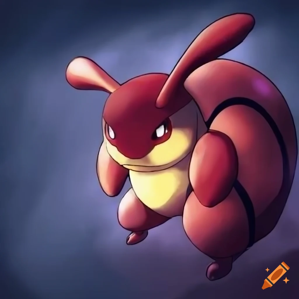 Bug/Rock pokemon, pokemon style, anime, high resolution on Craiyon