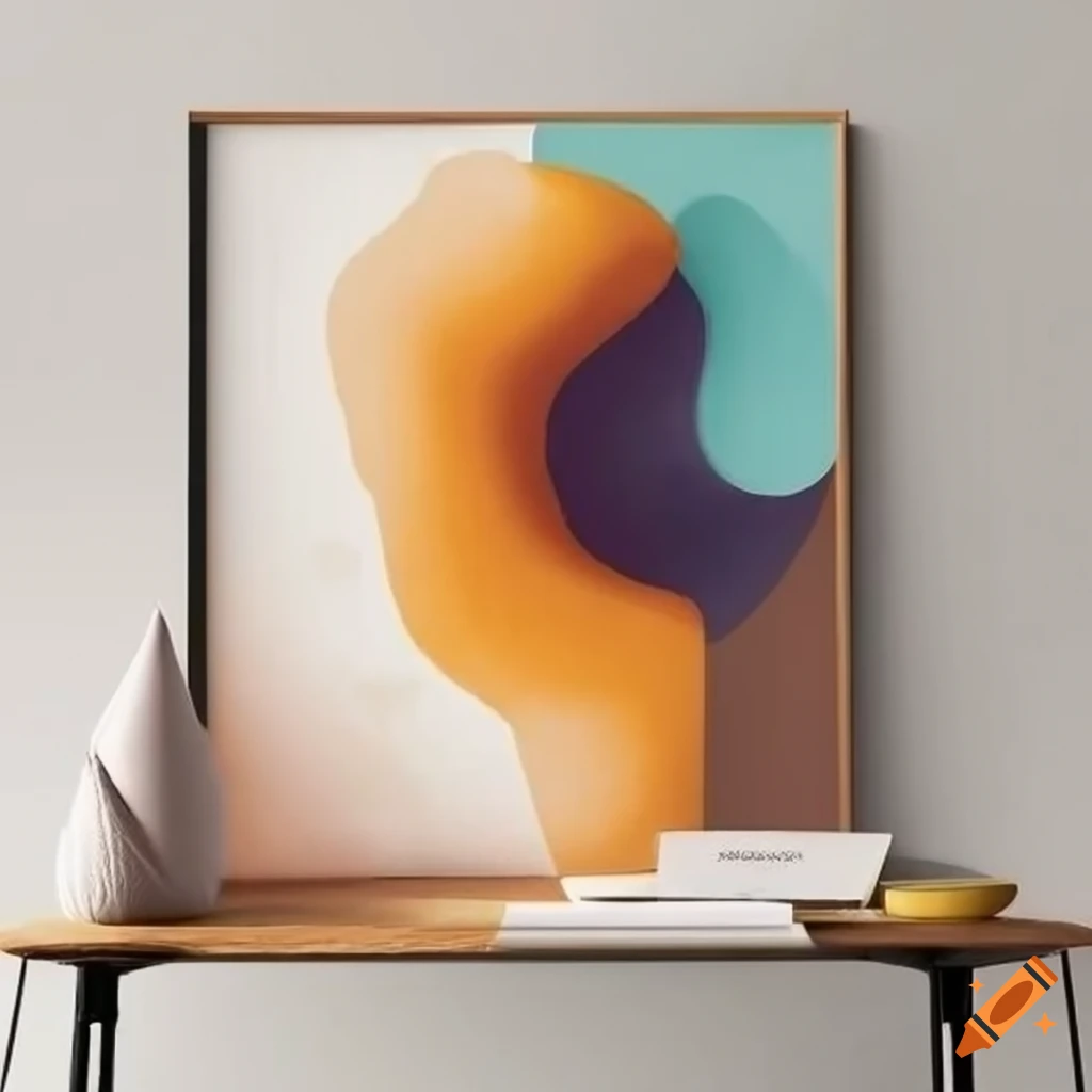 Generate poster for living room that is abstract