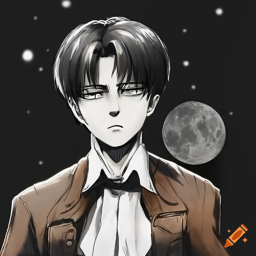 Levi in the moon on Craiyon