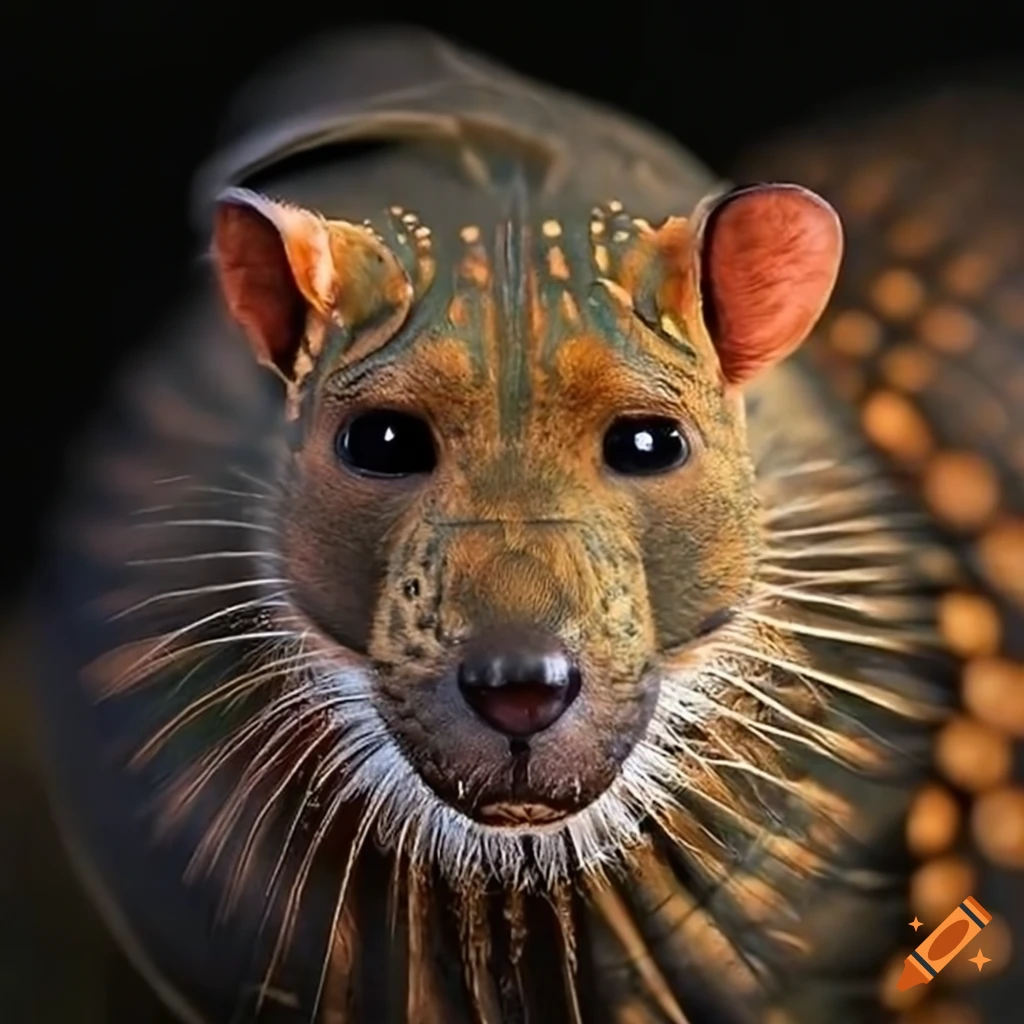 An armored animal with rodent features native to áfrica