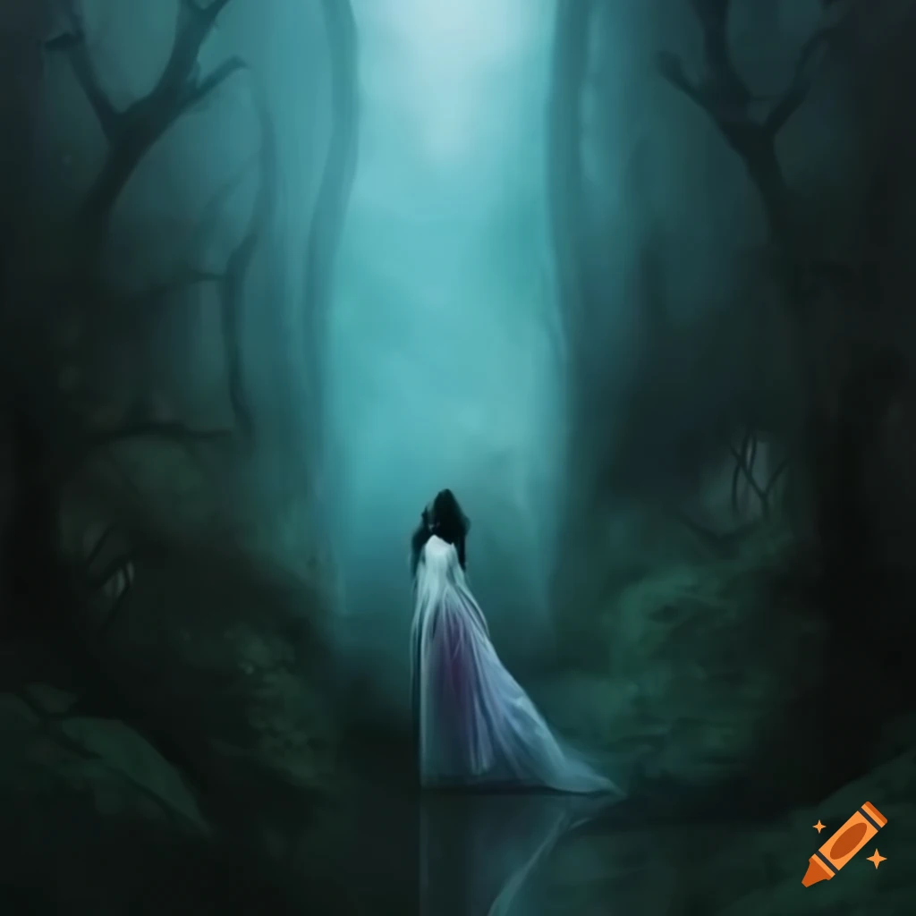 Ethereal horror beautiful on Craiyon