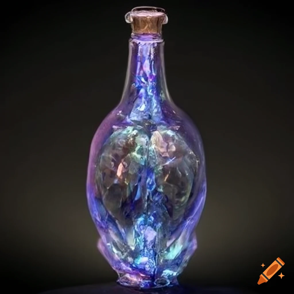 Gem incrusted fantasy bottle with soul inside