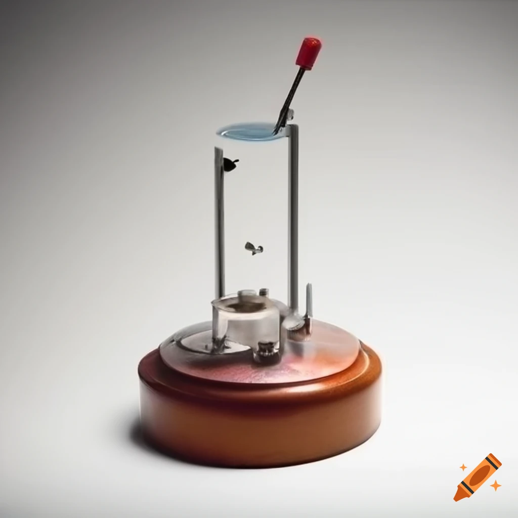 A stndard electroscope with a needle in the physics lab on Craiyon