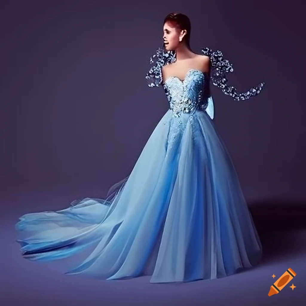 A stunning prom dress inspired by british culture on Craiyon