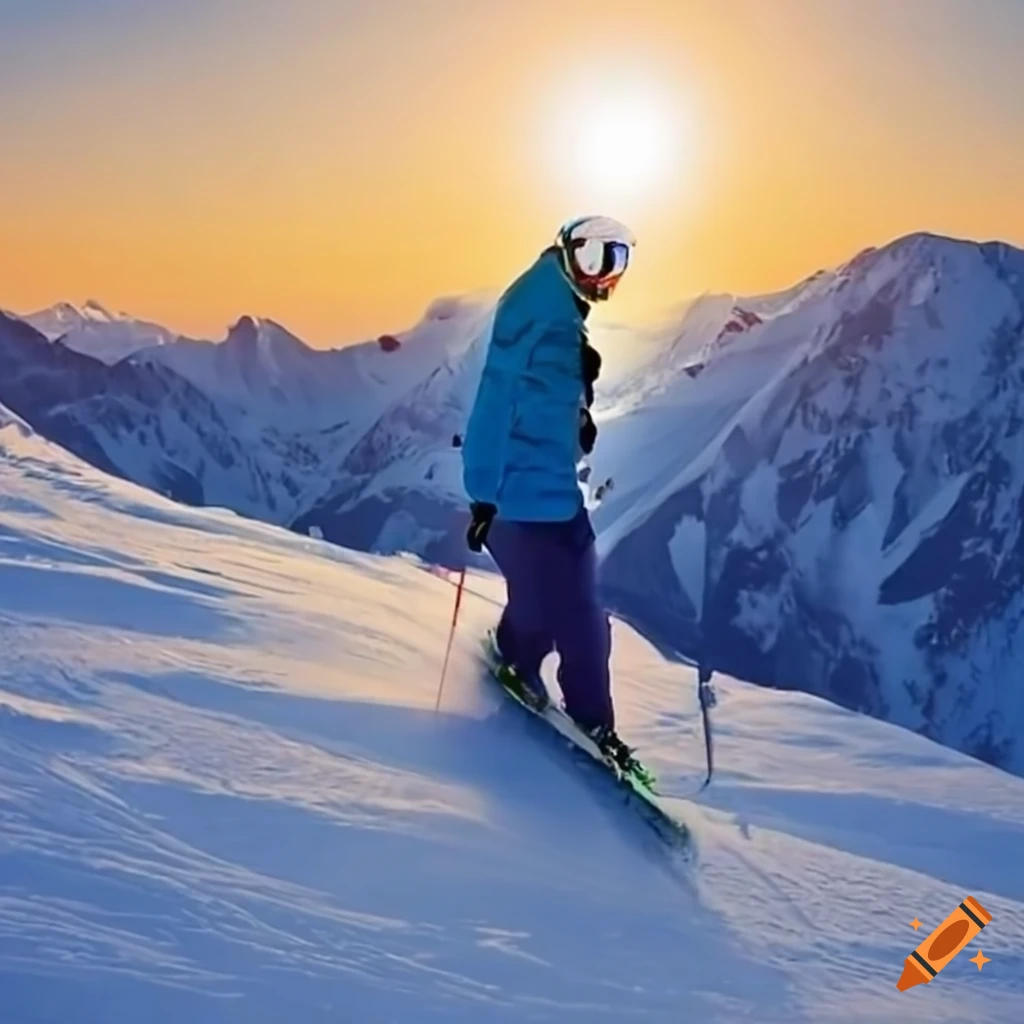 Skier on a powder day