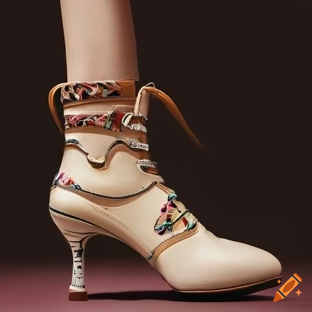 A shoe design inspired by the culture and heritage of portugal on Craiyon