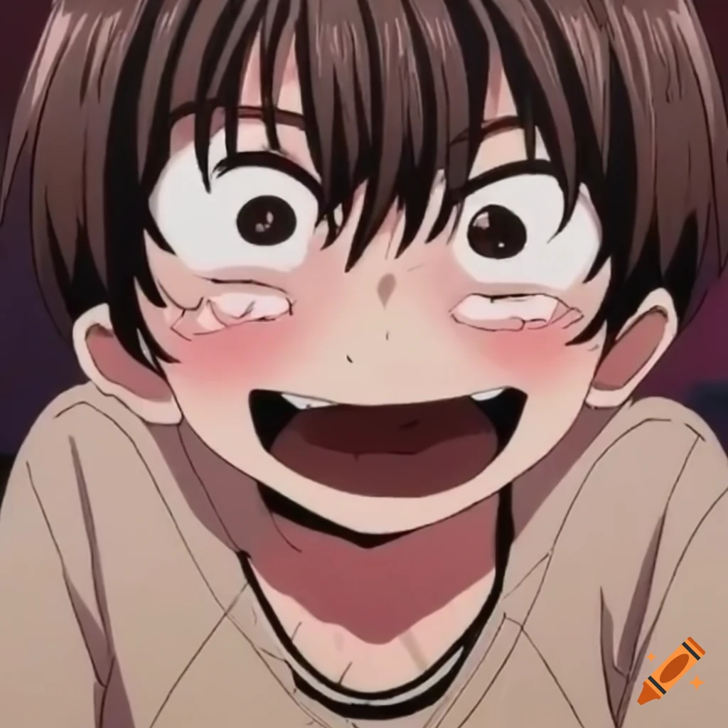 Face, laughing, manga on Craiyon