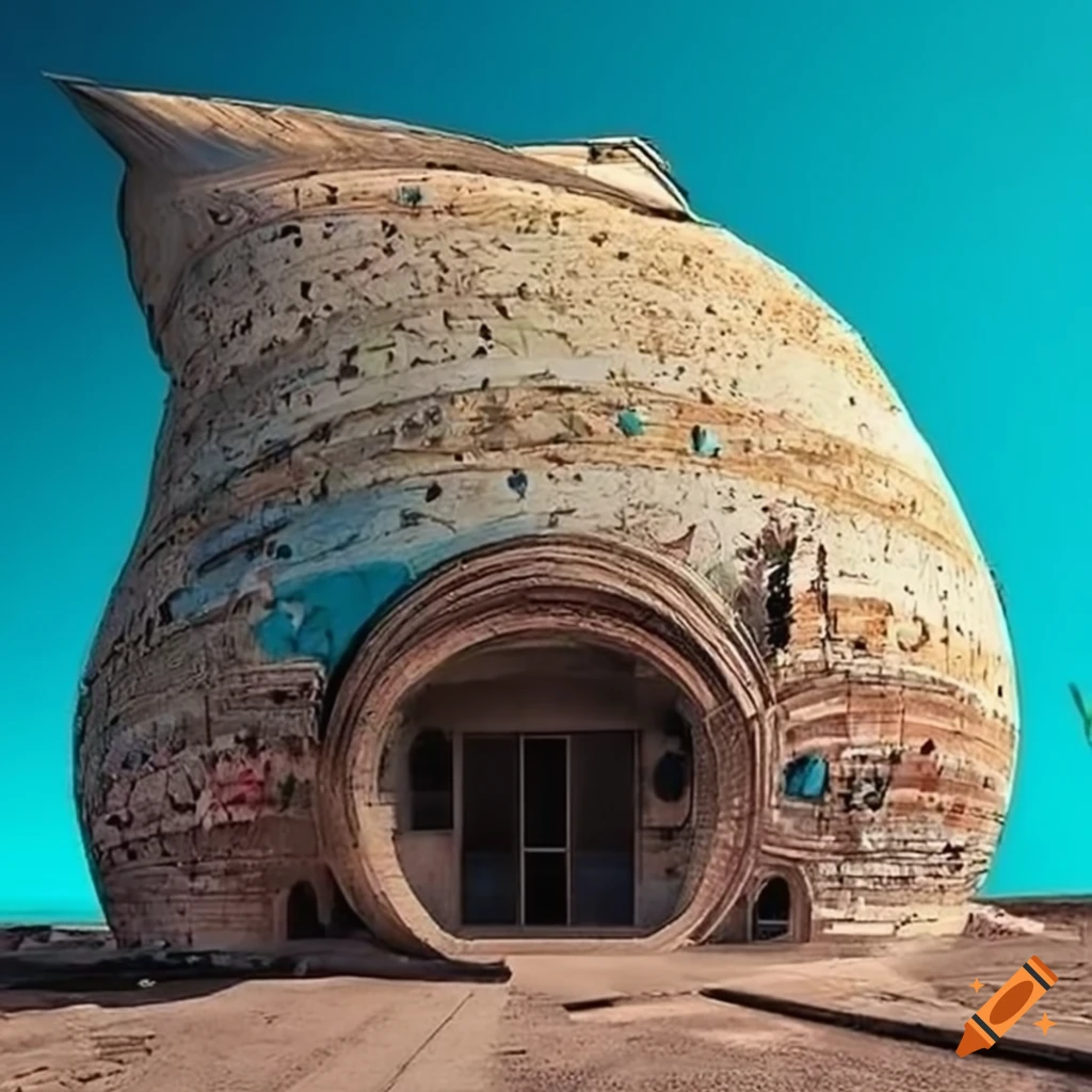 Old rubbish turned into architecture masterpiece in surreal world