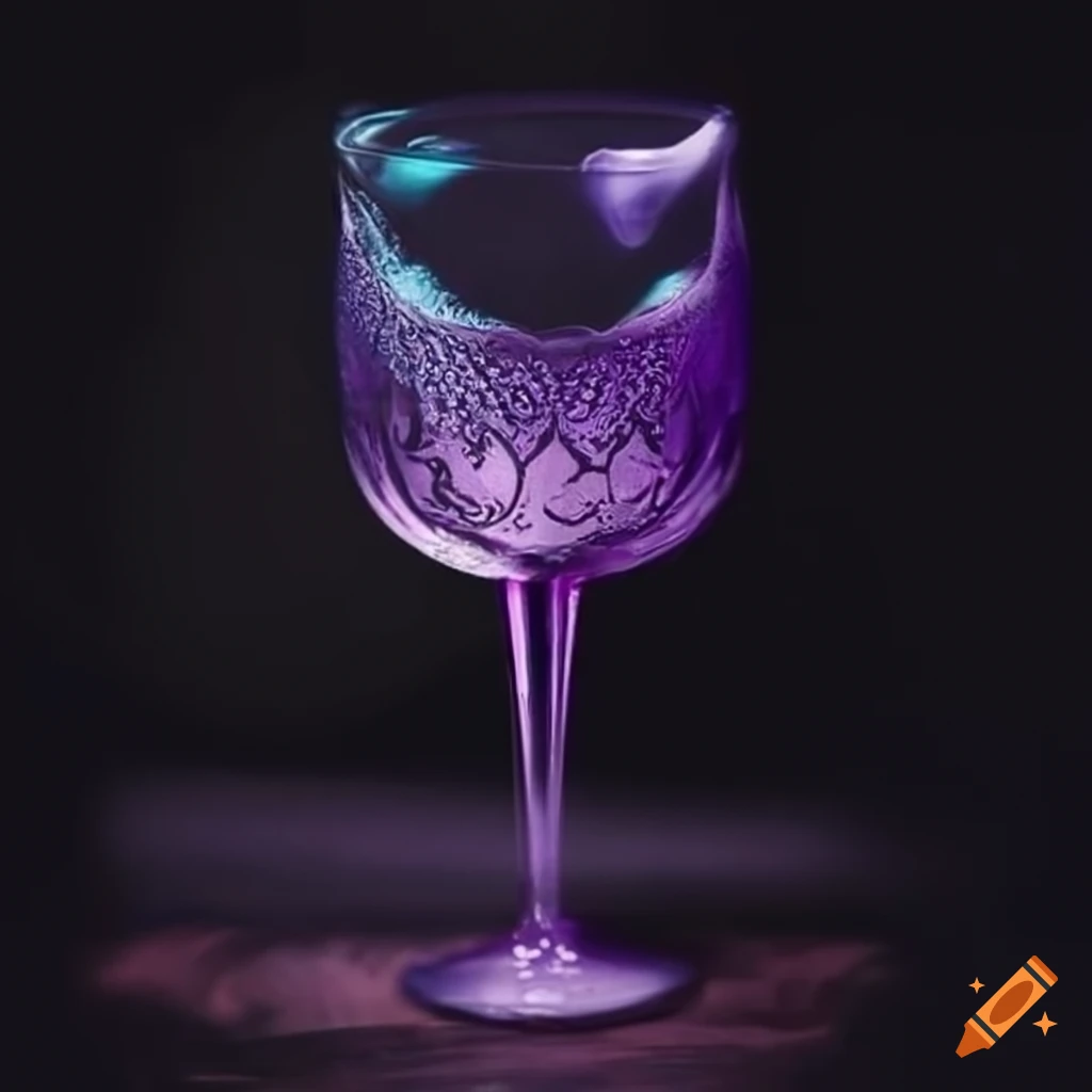 Cocktail glass, wisp of smoke, masquerade mask