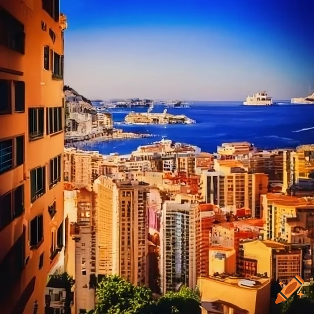 A vibrant cityscape in monaco