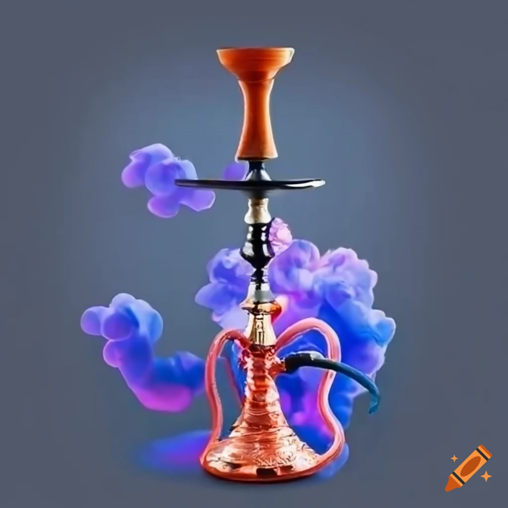 Clouds and coals, hookah on Craiyon