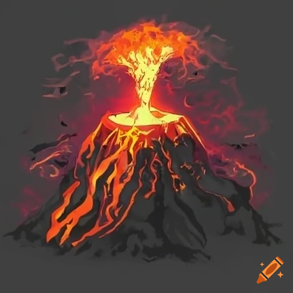 An active volcano