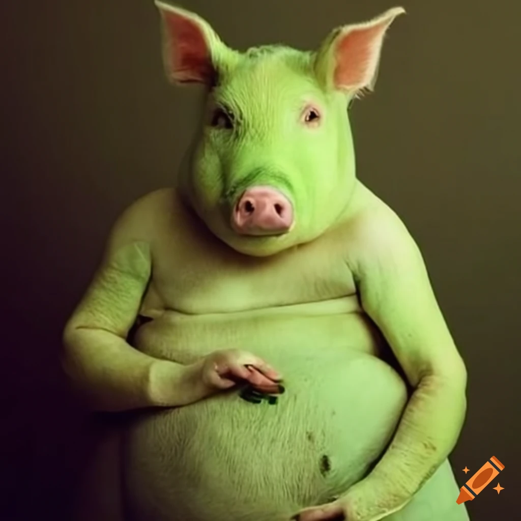 Green pig