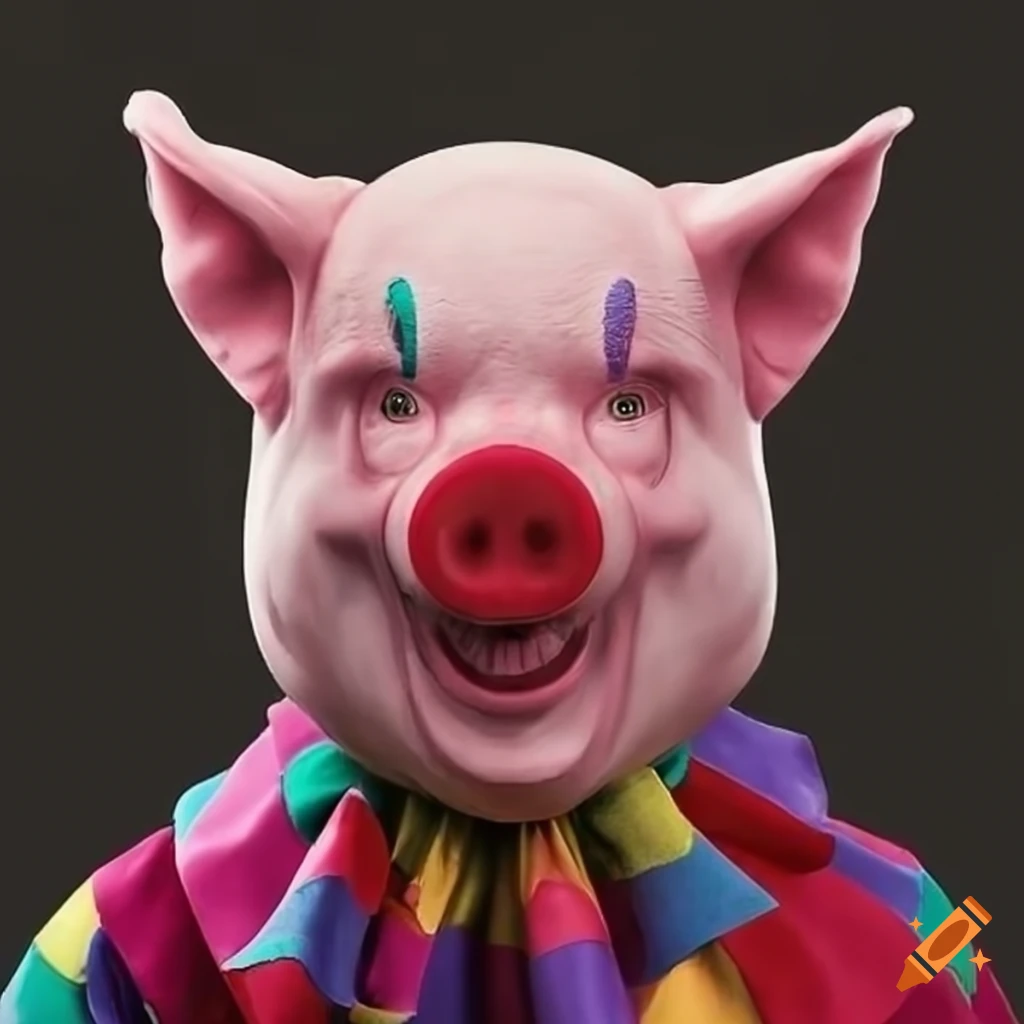 Pig clown on Craiyon