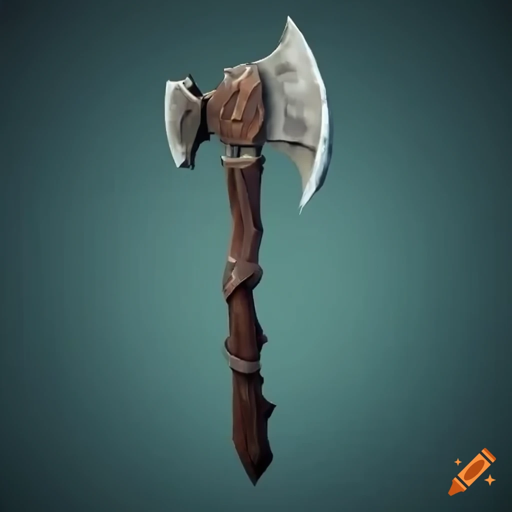 Post apocalyptic medieval axe sea of thieves style on Craiyon