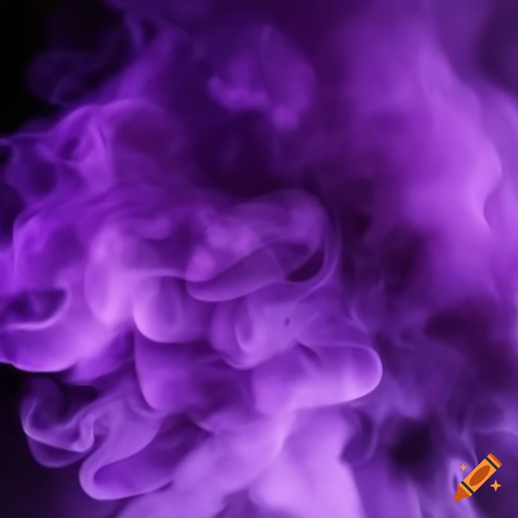 Purple smoke hyperrealist