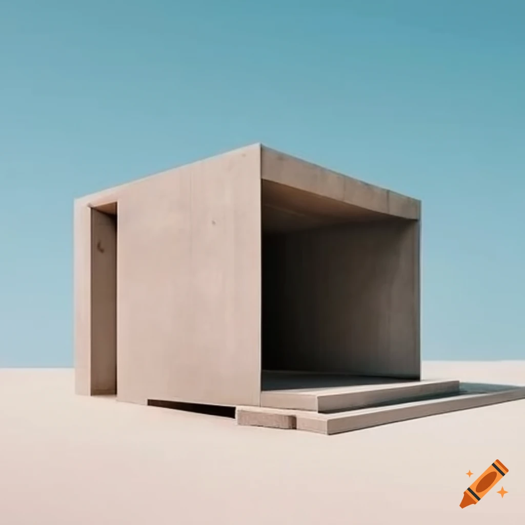 Shelter concrete exterior minimal, design, house roof, basement ...