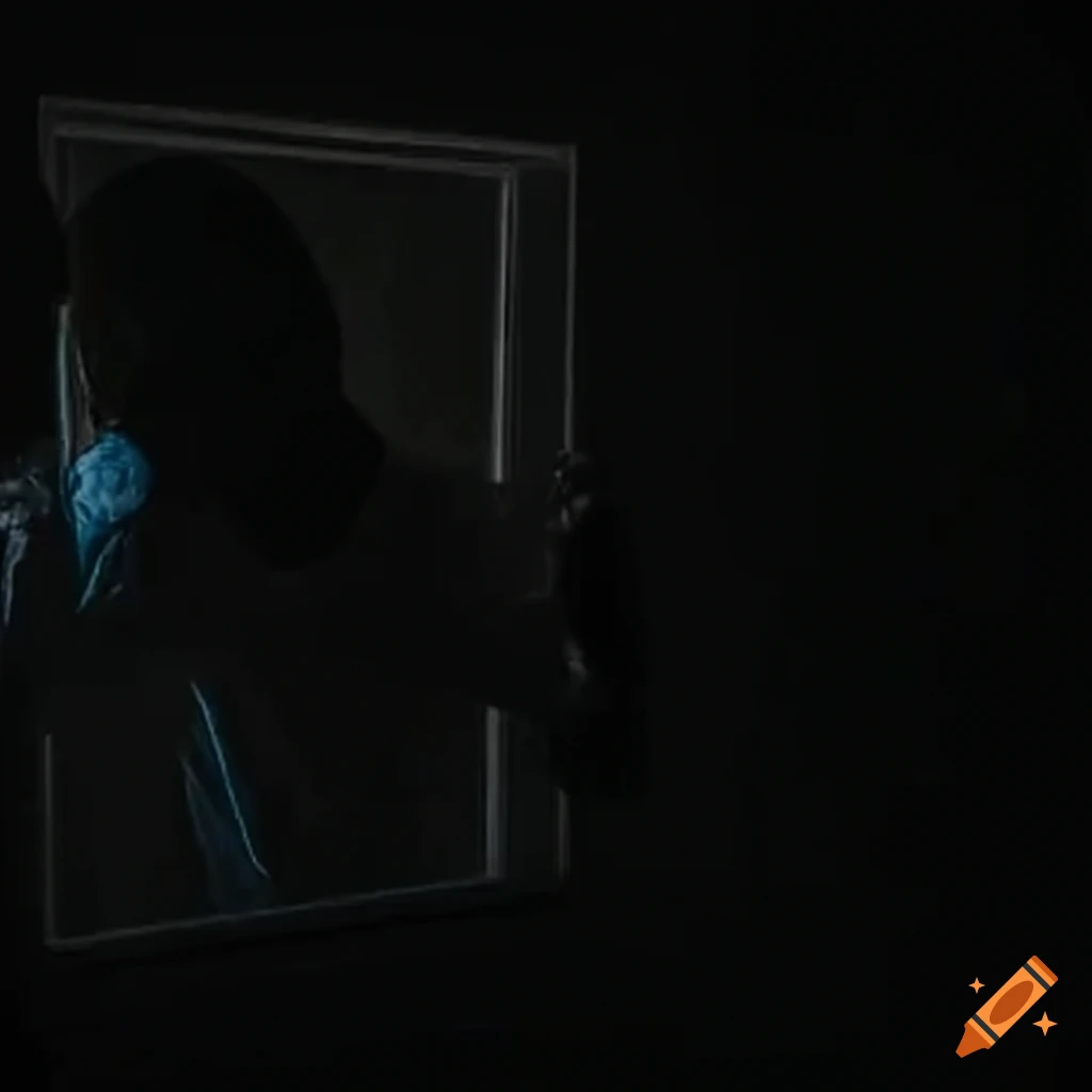 Creepy guy outside of the window you are inside on Craiyon