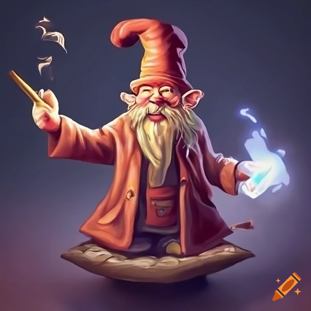Gnome chef wizard on Craiyon