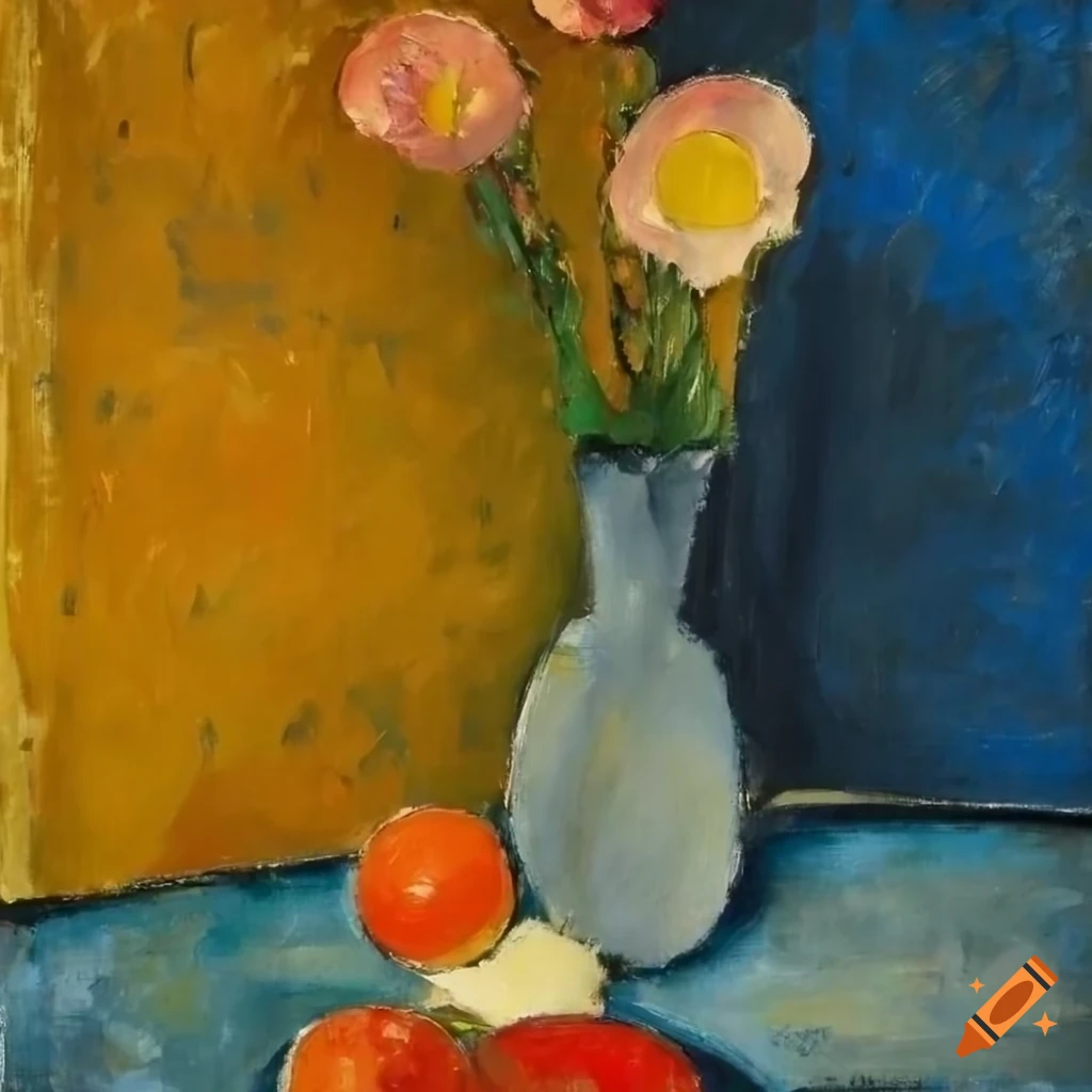 Modigliani_s_painting_of_ captivating still life painting with flowers ...