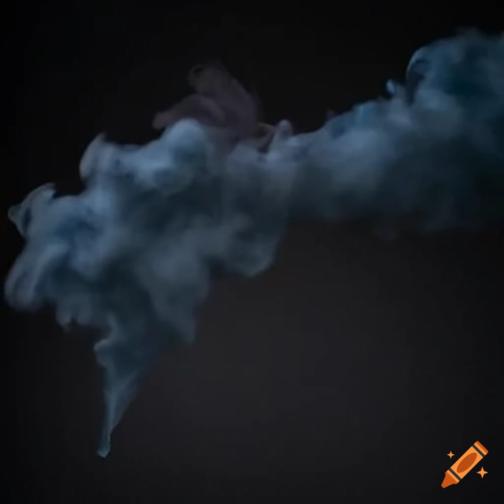 Smoke painting across the sky on Craiyon