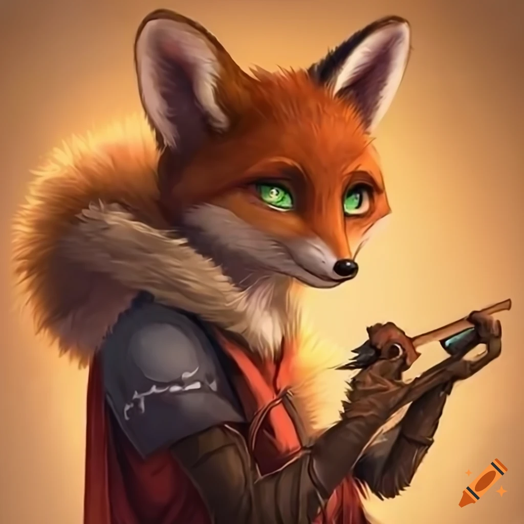 Shy anthropomorphic fox adventurer hd hi res ultra realistic on Craiyon
