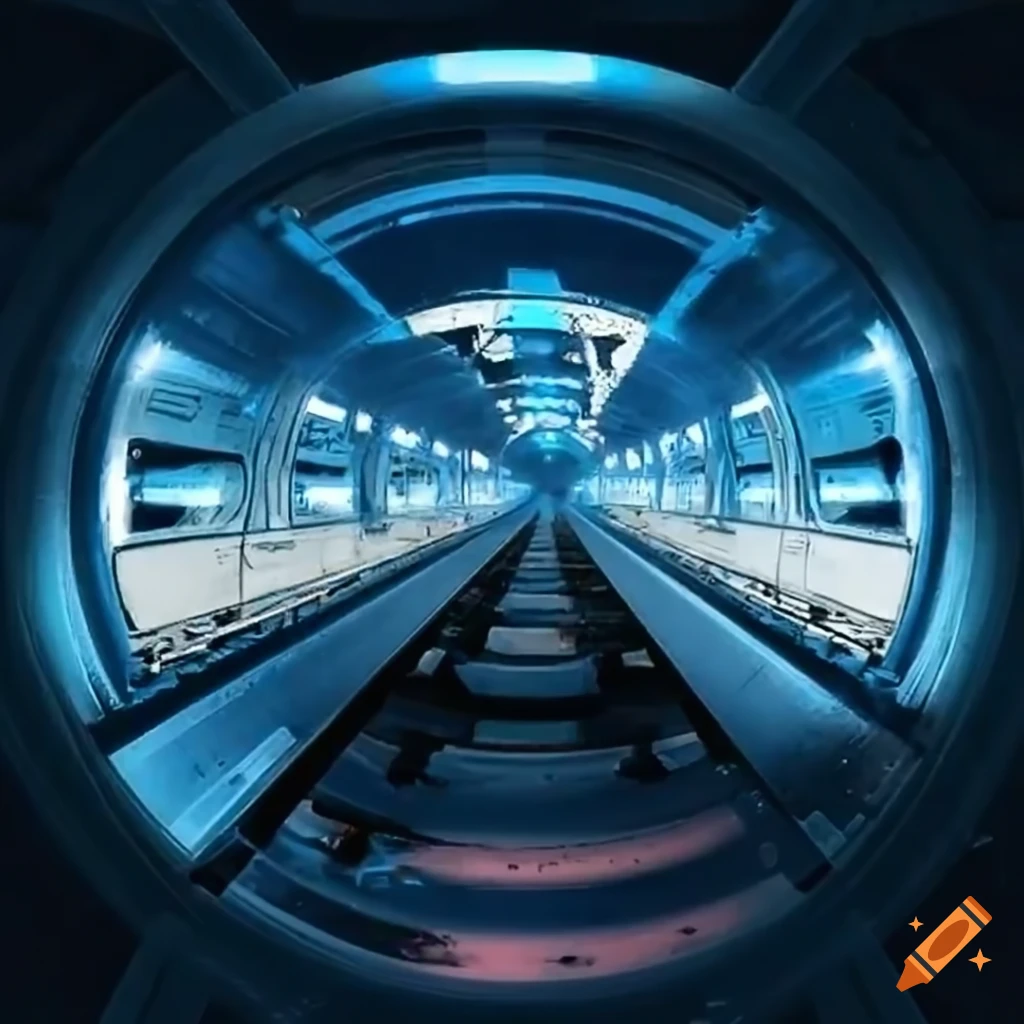Train in outer space on Craiyon