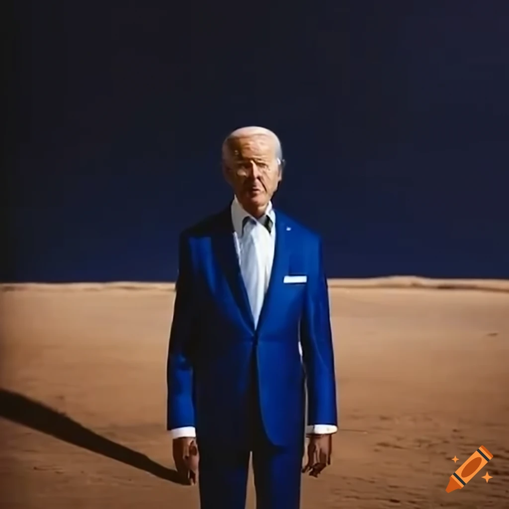 Joe Biden on the Moon on Craiyon