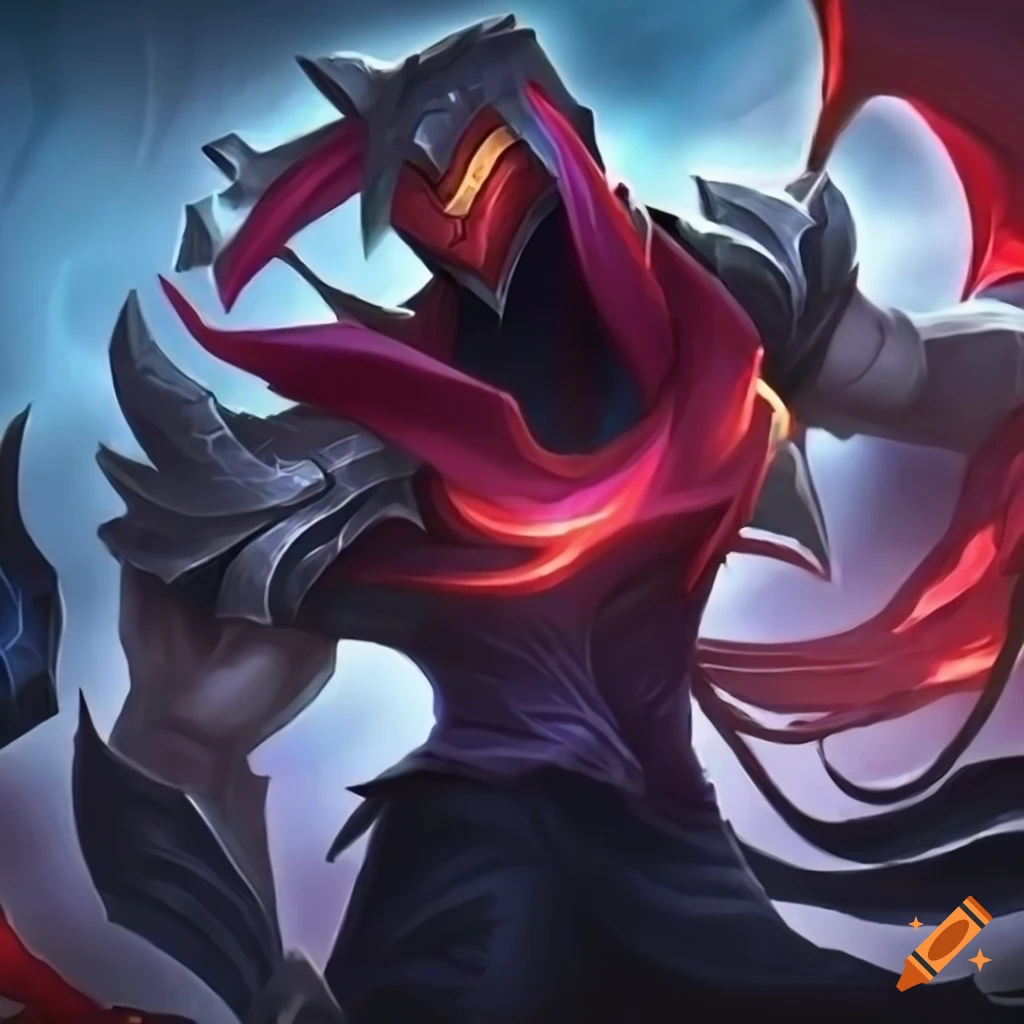 Image of zed character from league of legends on Craiyon