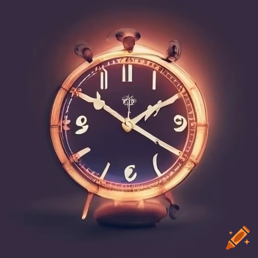 Clock or calendar background showing the passage of time on Craiyon