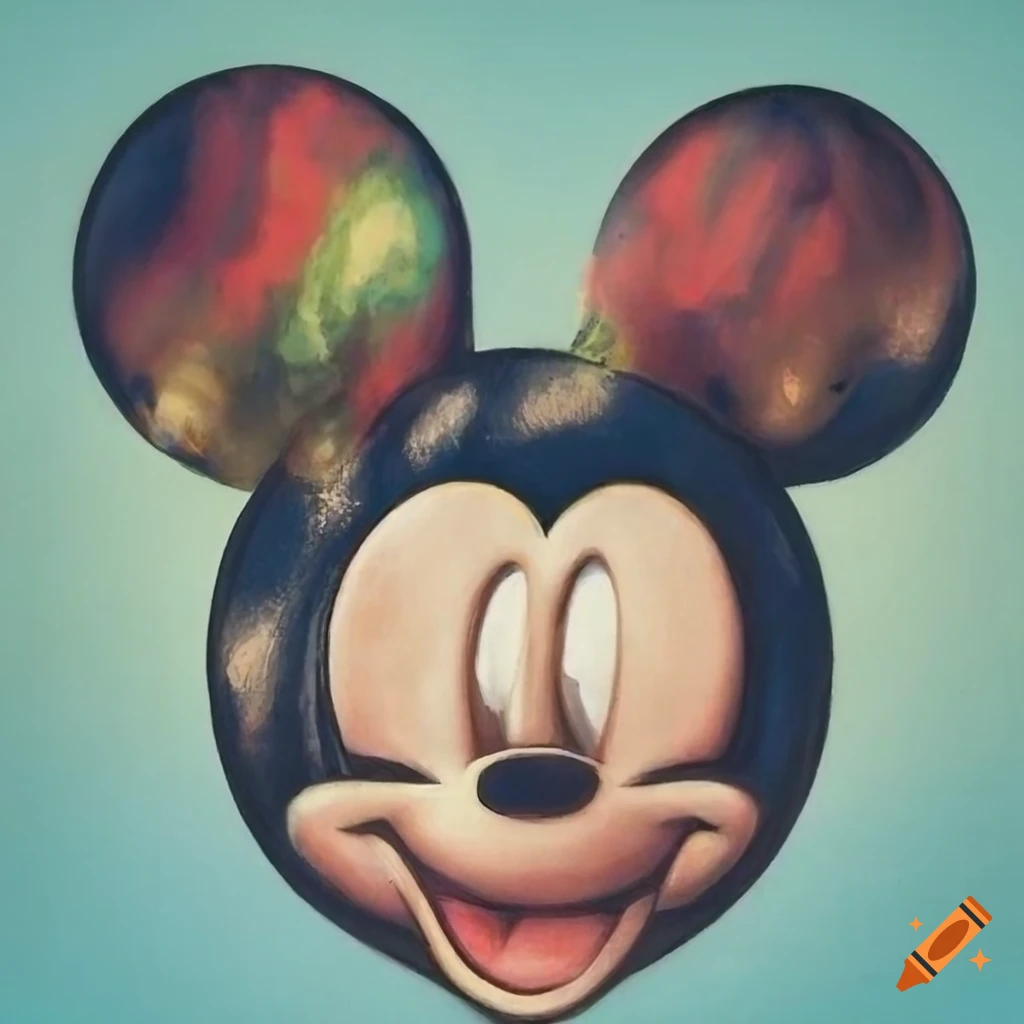 Vintage artwork of mickey mouse ears on Craiyon