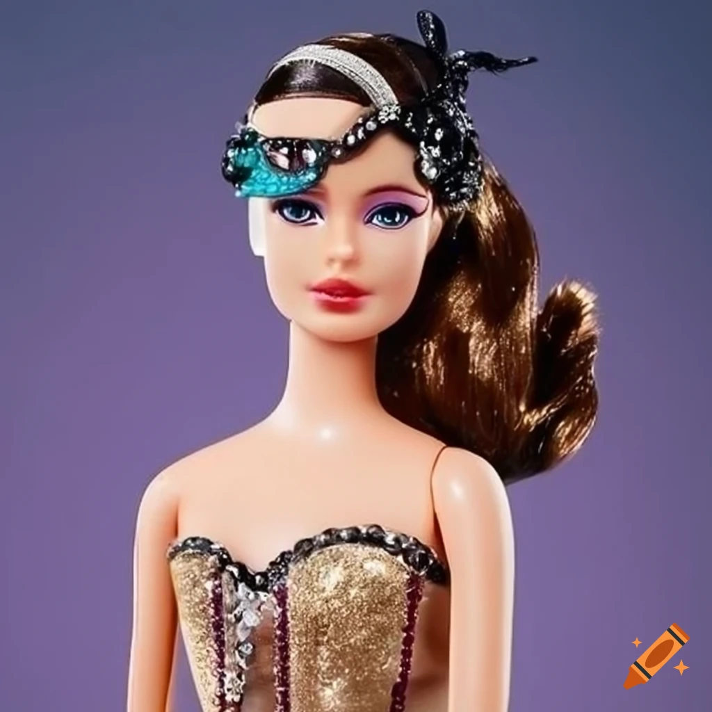 Retro flapper barbie doll on Craiyon