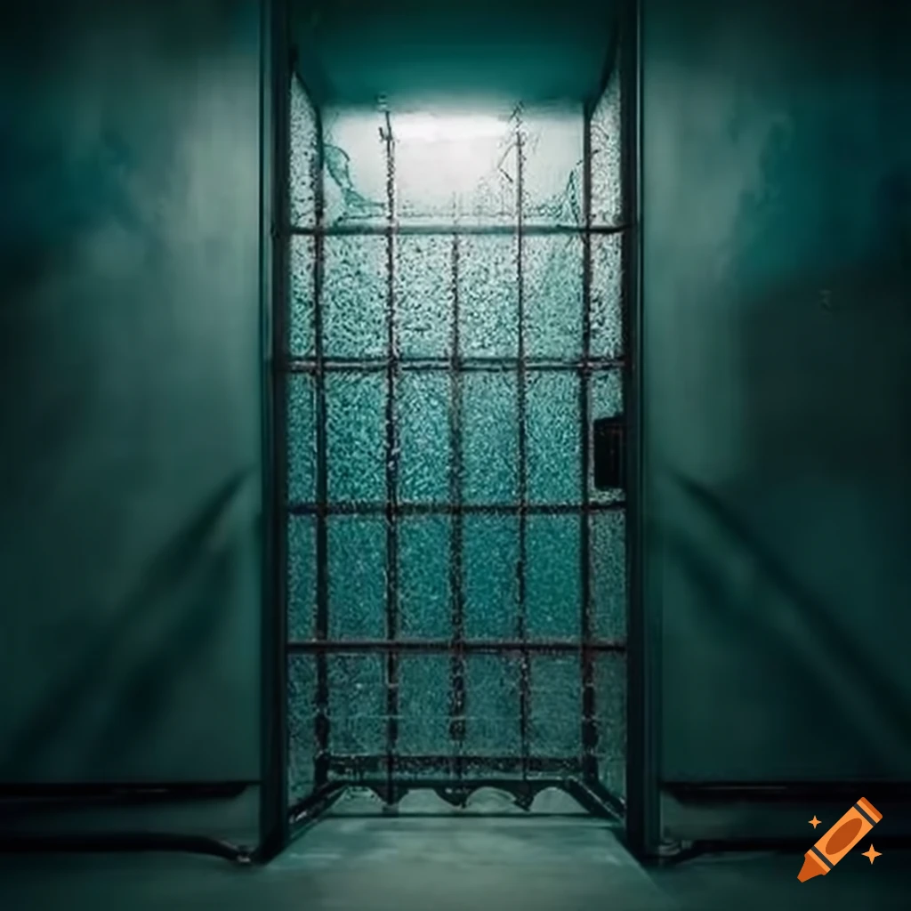 High security prison cell with reinforced bars on Craiyon
