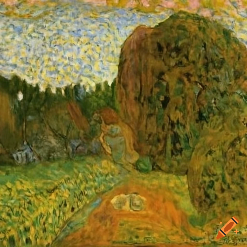 Pierre bonnard landscape artwork on Craiyon