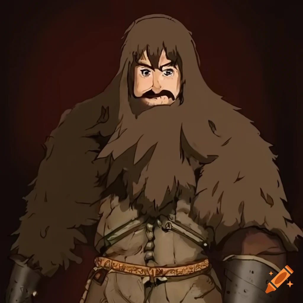 Portrait of a Sasquatch in medieval armor on Craiyon