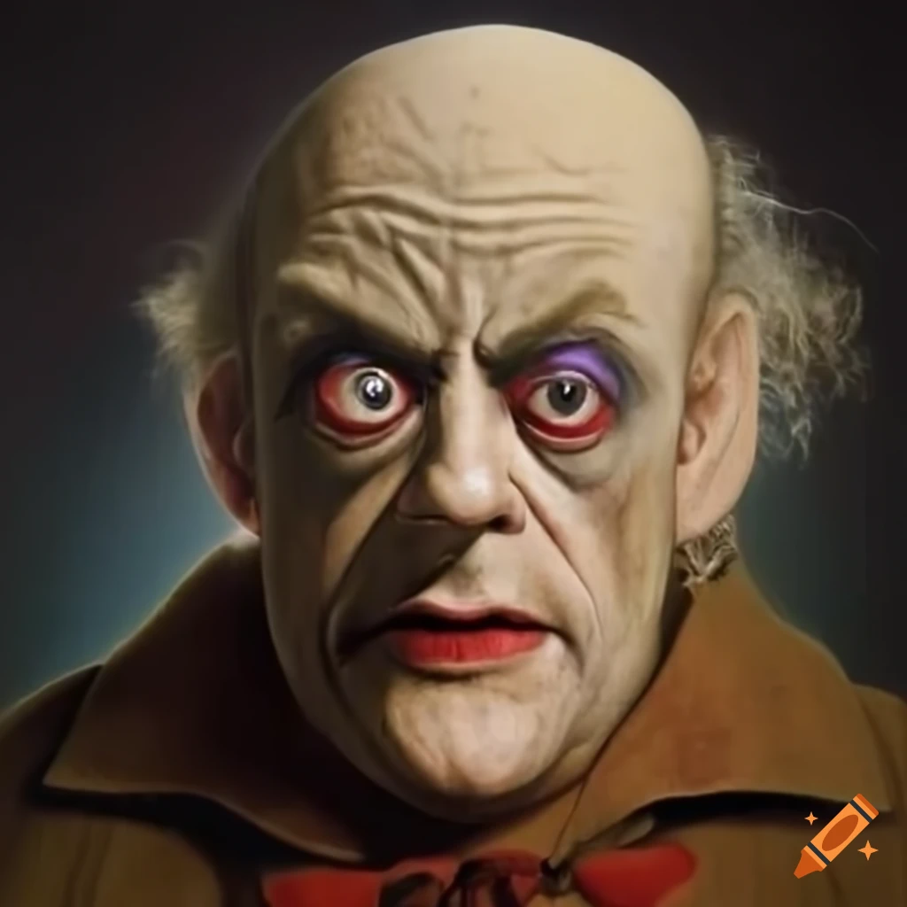 Hyper-realistic portrait of Uncle Fester on Craiyon