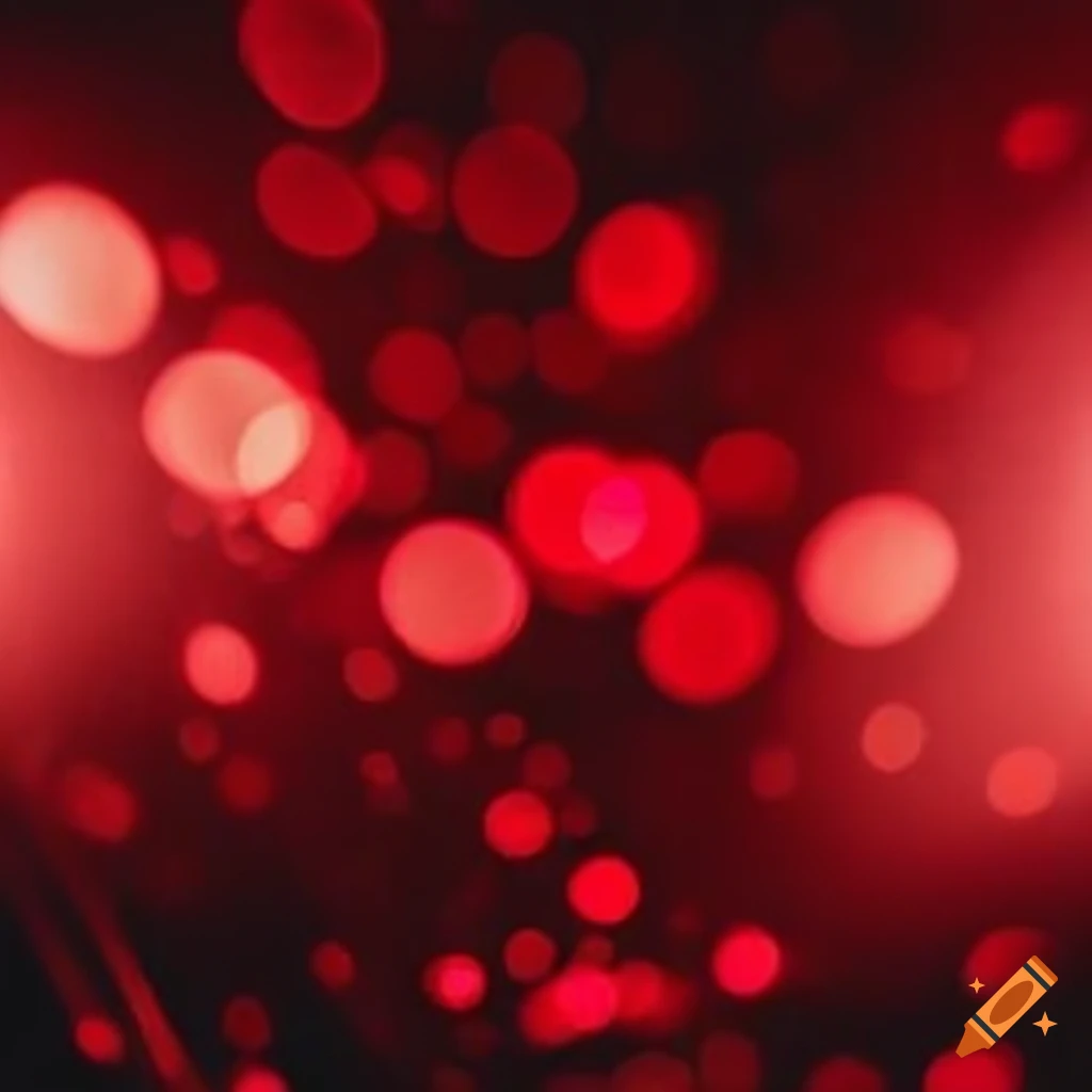 Abstract red bokeh lights on Craiyon
