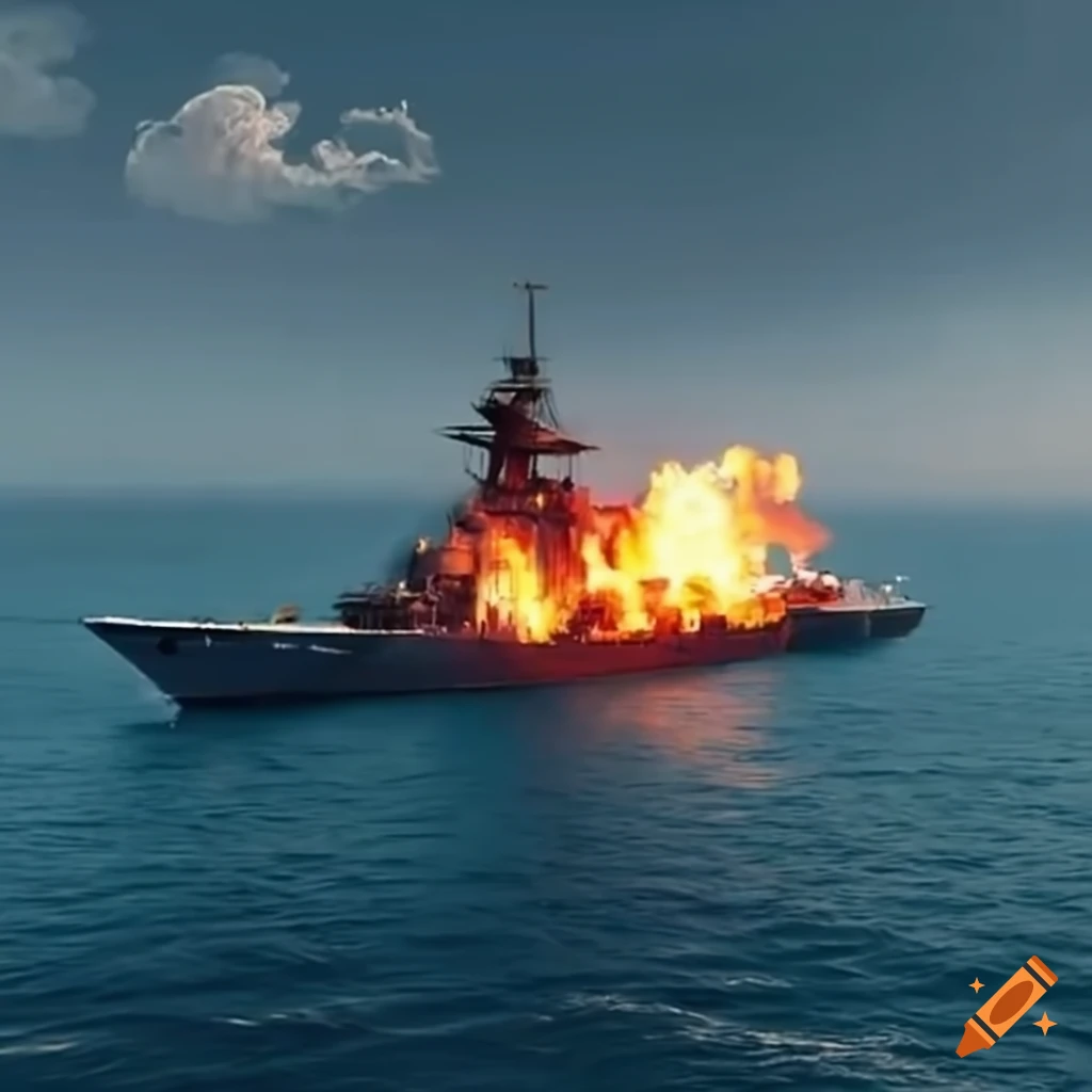 Naval Battle images created on Craiyon