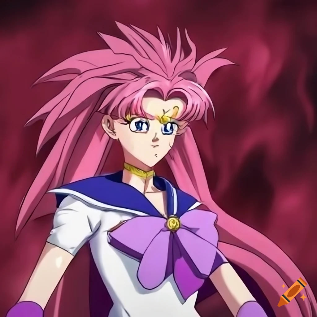 Zoisite as Sailor Moon in powerful form on Craiyon