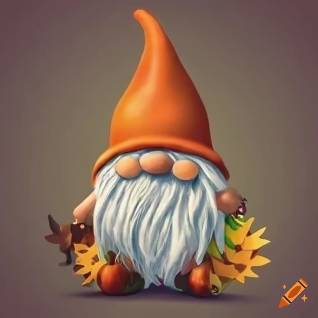 Hd image of hugging thanksgiving gnomes on Craiyon