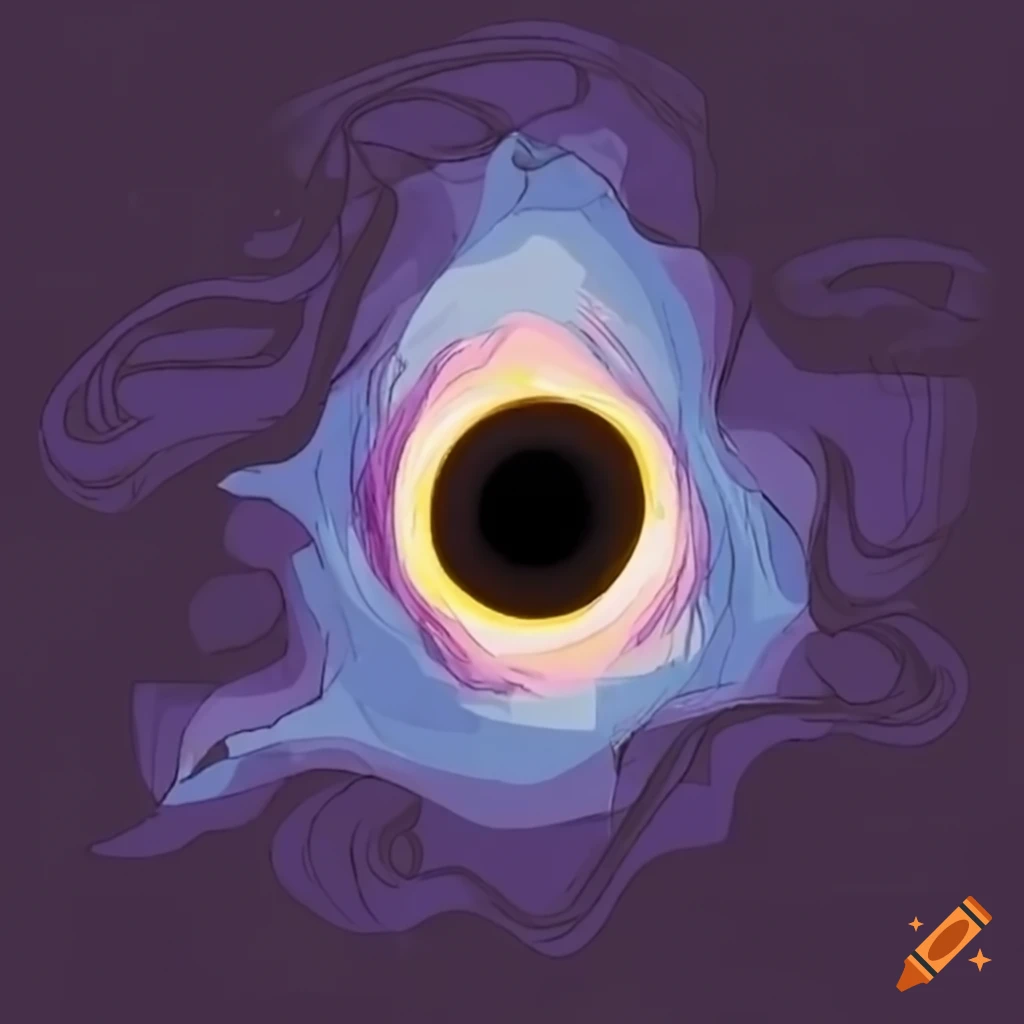 Anime wizard conjuring a black hole on Craiyon