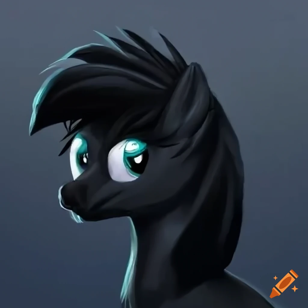 Animated cartoon image of a stylish male MLP pony on Craiyon