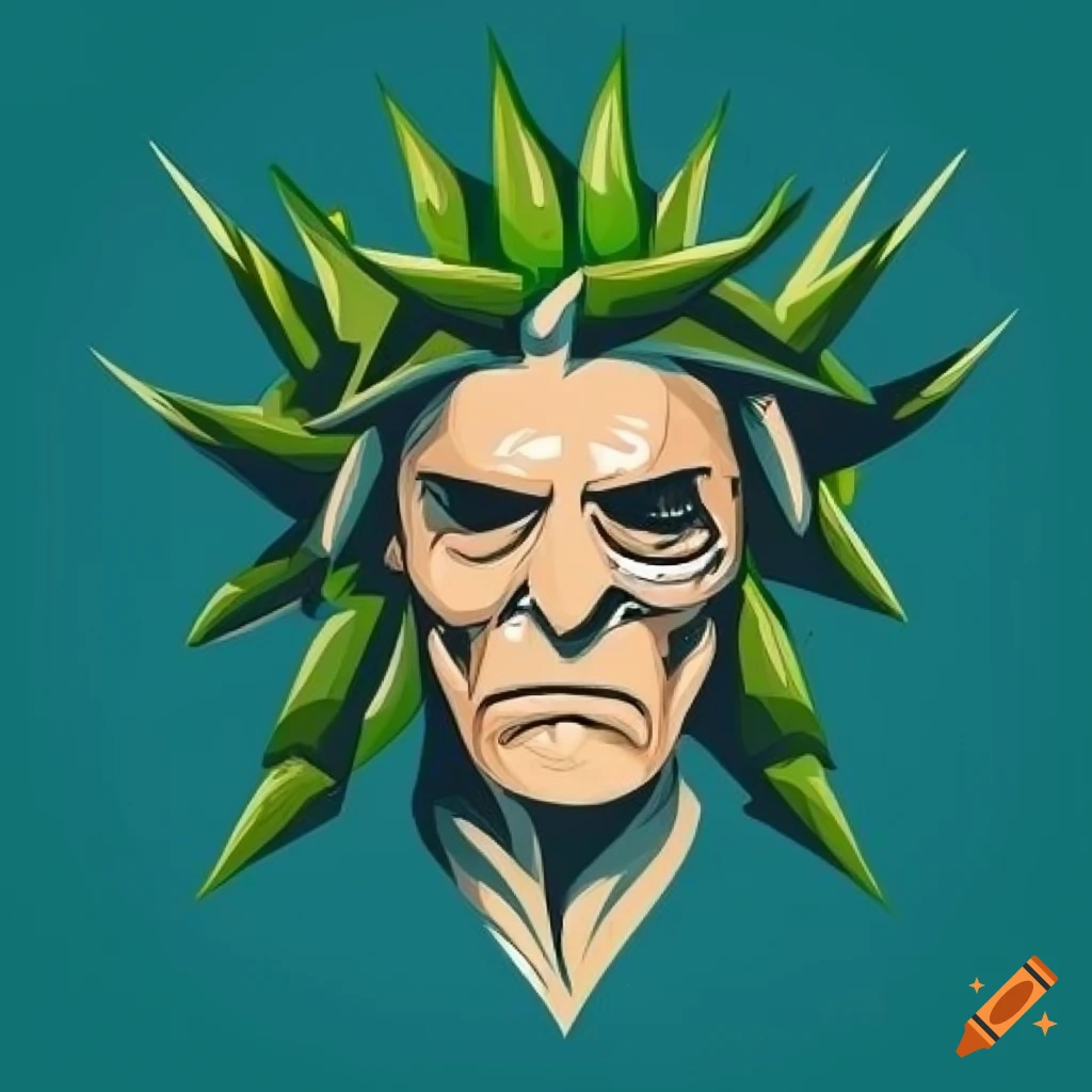 Rock band logo with maguey head vector on Craiyon