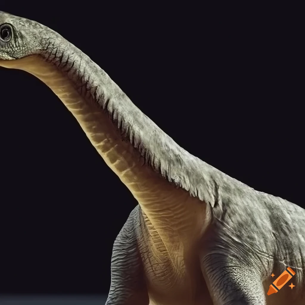 Illustration of a scientifically accurate apatosaurus with unique skin ...
