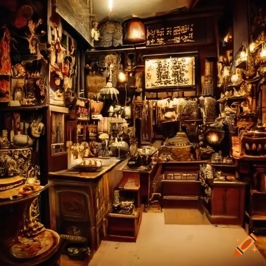 Mysterious chinese antique shop on Craiyon