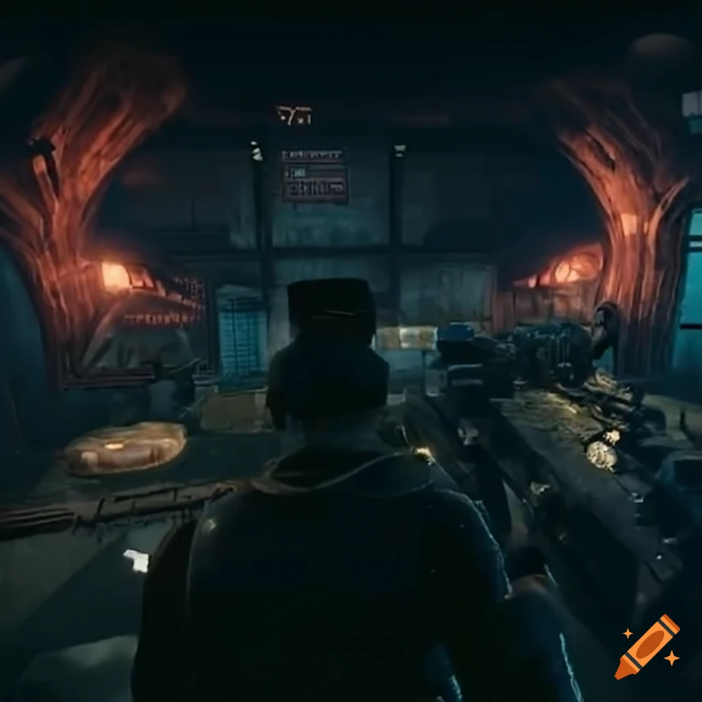 Image illustrating dynamic gameplay in video games on Craiyon