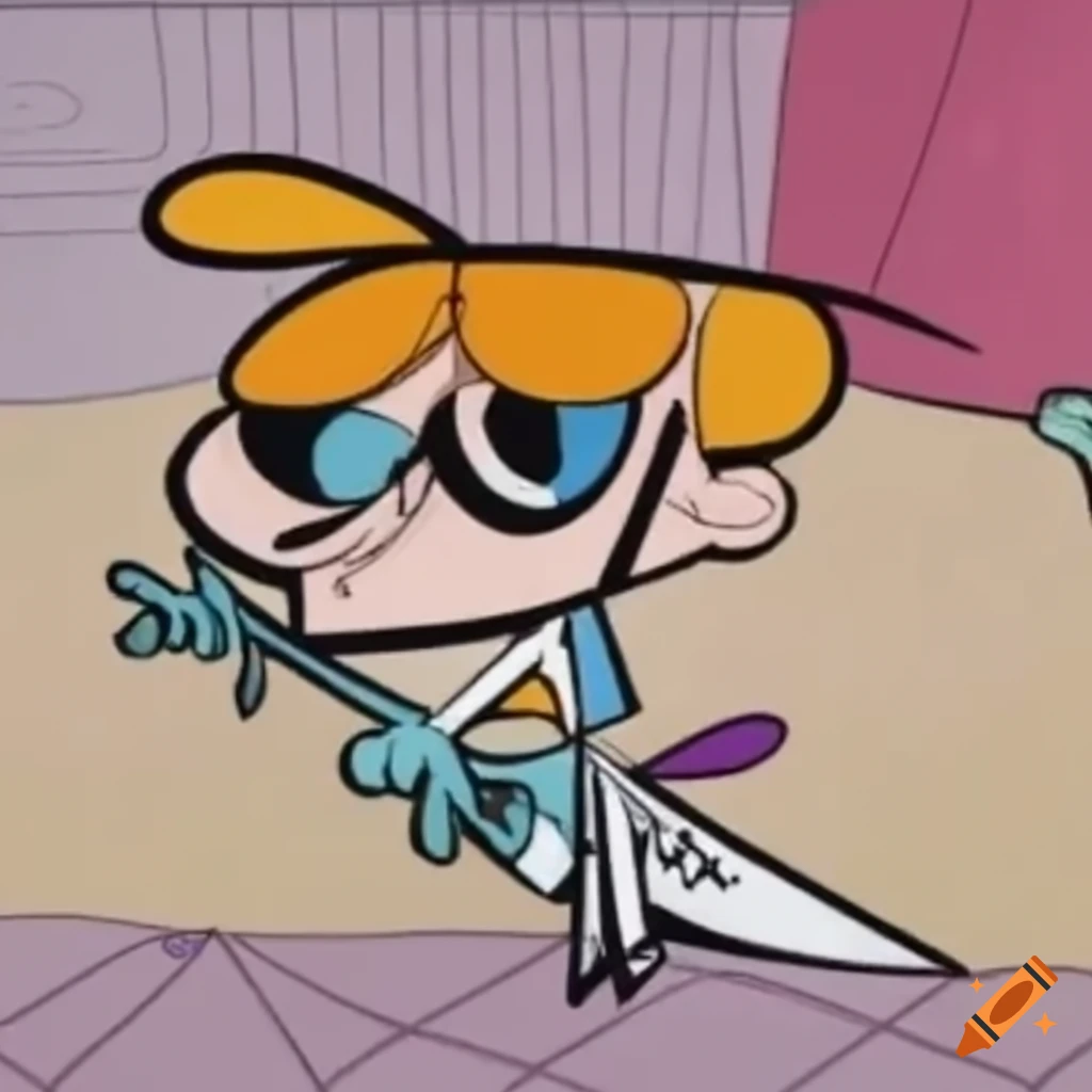 Dexter's laboratory logo on Craiyon