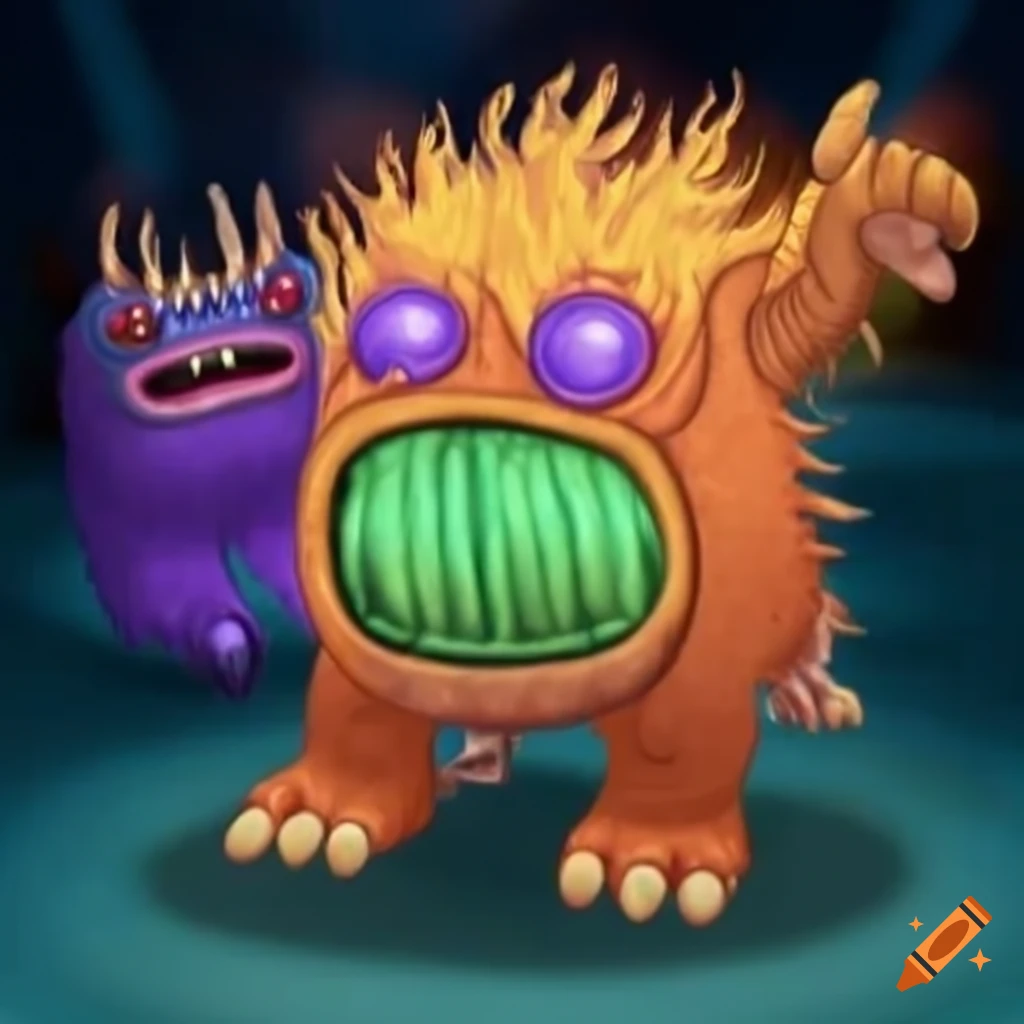 My Singing Monsters logo on Craiyon